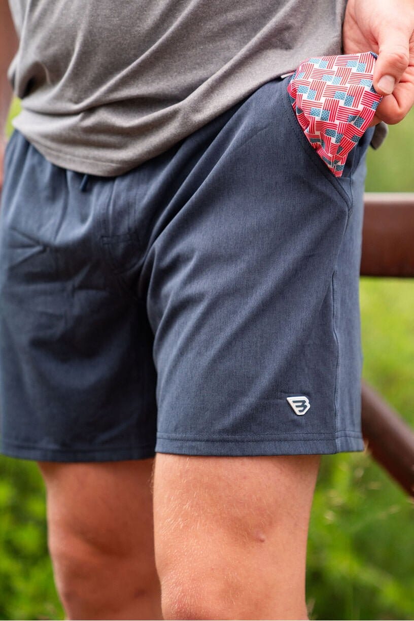 Athletic Short - Heather Navy – Holt & Company, LLC